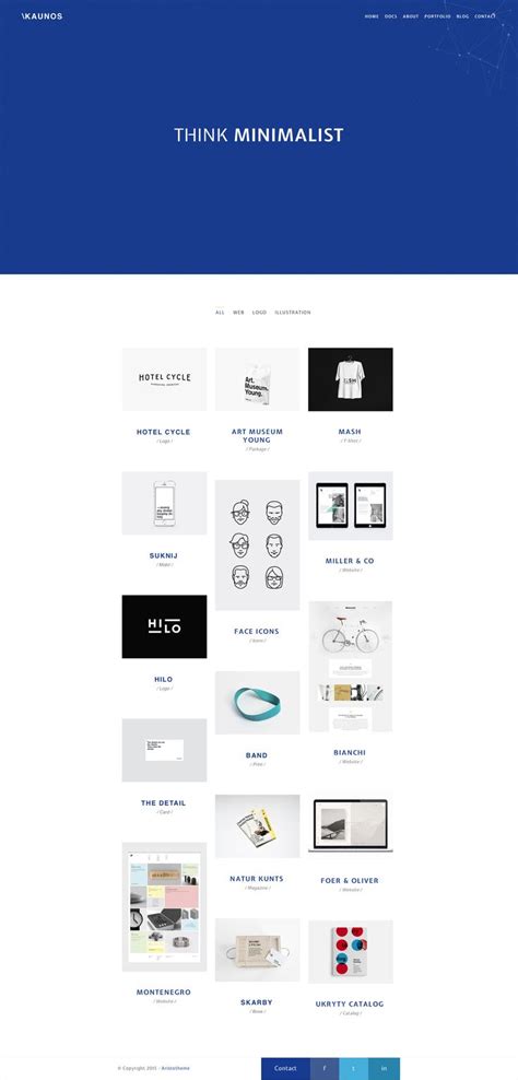 Kaunos Free Responsive Html5 Portfolio Template Free Website