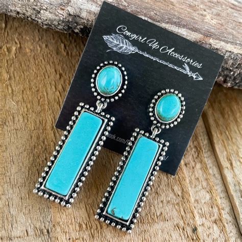 Jewelry Turquoise Drop Earrings Poshmark
