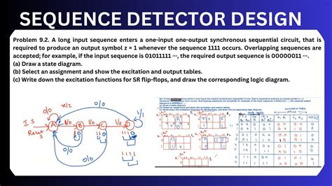 30 5 Sequence Detector State Diagram Using Sr Flip Flop To Be Detected As 1111 With Overlapping