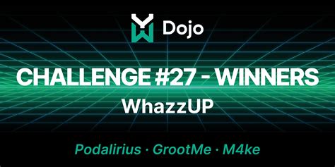 Dojo Challenge 27 Winners Bypassing Validation In Whazzup With Xss Yeswehack Dojo