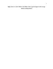 PSY294 Lab Report Docx 1 Digits Letters Or Words Which Is Most Likely To Have A Greater