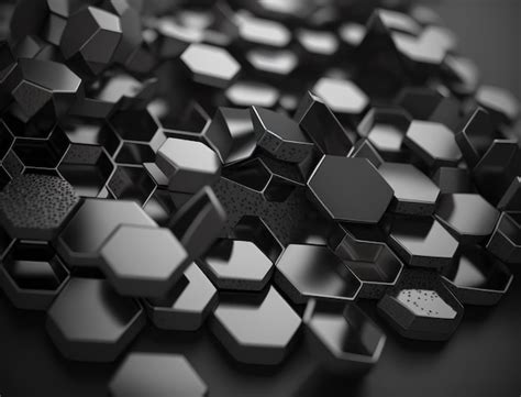 Premium Ai Image Futuristic Hexagonal Background Abstract Geometric