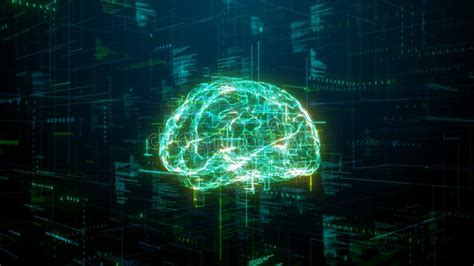 Neural Network Brain Concept Digital Representation Of A Human Brain As A Neural Network