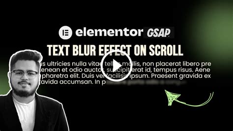 How To Create A Blurry Text Animation Effect In Elementor No Pro