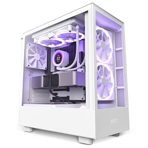 Nzxt H5 Elite Mid Tower Gaming Chassis Matte White Techistan Pakistan