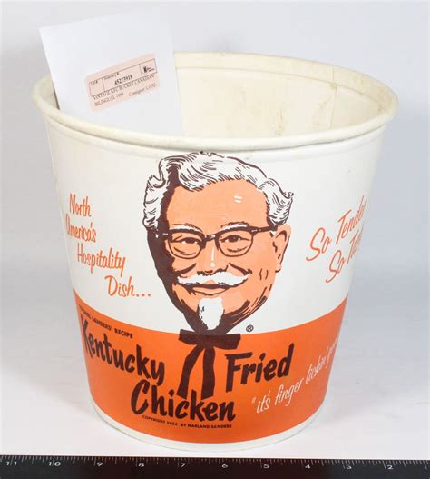 Vintage Kfc Bucket Canadian Bilingual 1954
