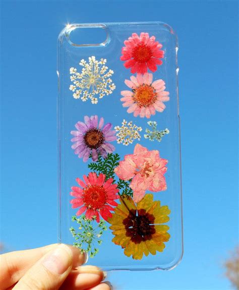 Smartphone Cases With Real Pressed Flowers Preserved In Clear Resin Celebrate The Arrival Of