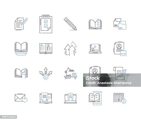 시장 전략 라인 아이콘 모음입니다 타겟팅 포지셔닝 차별화 브랜딩 세분화 광고 프로모션 벡터 및 선형 일러스트레이션 연구 분석 판매 개요 표지판 세트 가격에 대한 스톡 벡터