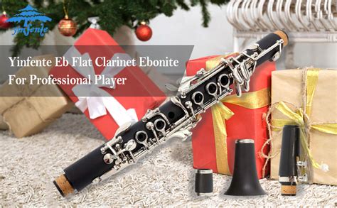 Yinfente Professional Ebonite Clarinete E Key Clarinet For