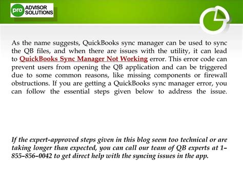 Ppt Quickly Eliminate Quickbooks Sync Manager Not Working Issue