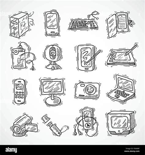 Digital Devices Set Stock Vector Image And Art Alamy