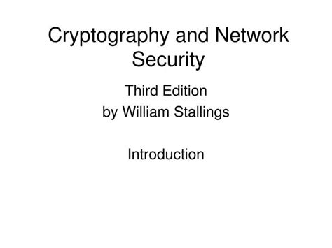 PPT Cryptography And Network Security PowerPoint Presentation Free Download ID