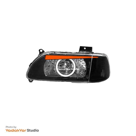 چراغ اسپرت جلو پراید 131 طرح انگری ابرو نارنجی ایران یدک یار