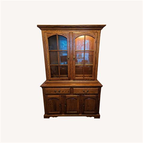 Solid Oak Hutch Aptdeco