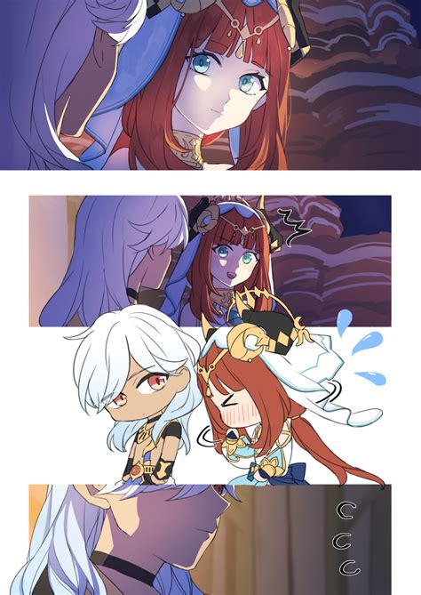 Nilou And Cyno Genshin Impact Drawn By Kk Kkgame7733 Danbooru