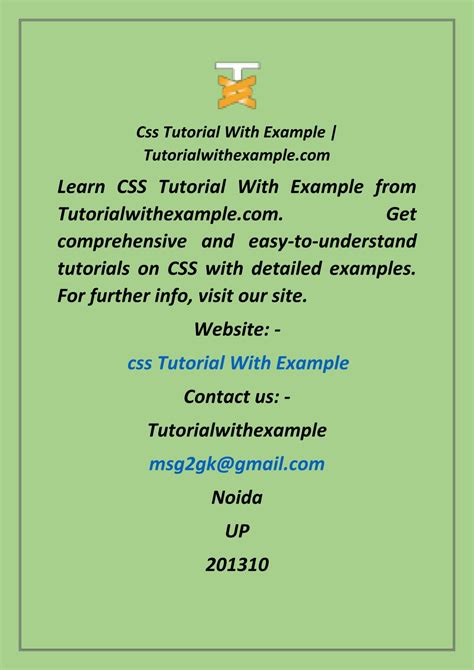 ppt css tutorial with example tutorialwithexample powerpoint