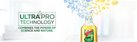 Vim Floor Cleaner 1000ml Sparkling Lemon 100 Removal Of Stains