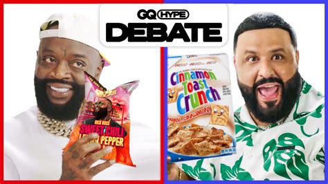 Watch Dj Khaled Vs Rick Ross Whats The Best Snack Of All Time Gq