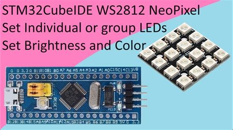 134 CubeIDE WS2812 NeoPixel Addressable LED With STM32 F103C8T6 YouTube