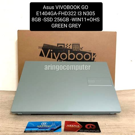 Jual Laptop Asus Vivobook Go E Ga Fhd I N Gb Ssd Gb Win Ohs Green Grey