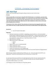 Lab5 Pdf CST8248 Emerging Technologies Lab5 Azure Cloud Explore Azure Cloud Offerings And