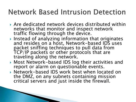 Intrusion Detection Systems Pptx