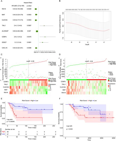 Construction Of Os Prognostic Model A Forest Map Of Univariate