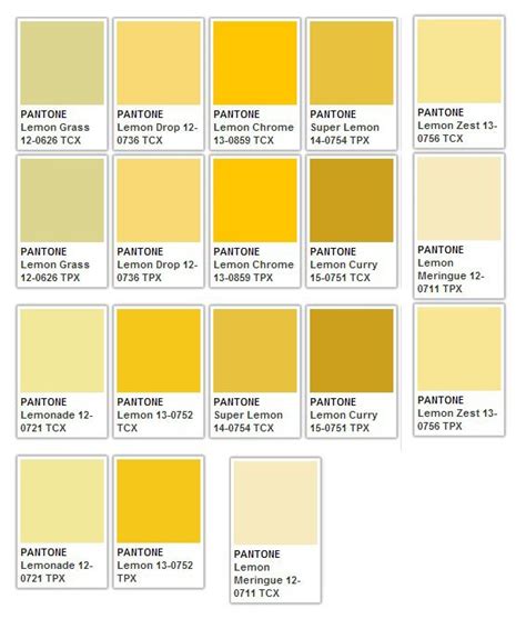 Pantone Yellows Renk In Yellow Pantone Pantone Color Chart My Xxx Hot