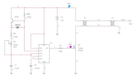 555 And Transformer 12V Timer Adjustable Frequency 50 Duty Cycle Astable Multivibrator Charge