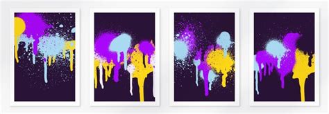 Premium Vector Multicolored Background Poster Graffiti Letters Bright