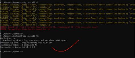 Python WARNING Retrying Retry Total Connect None Read None Redirect None Status None