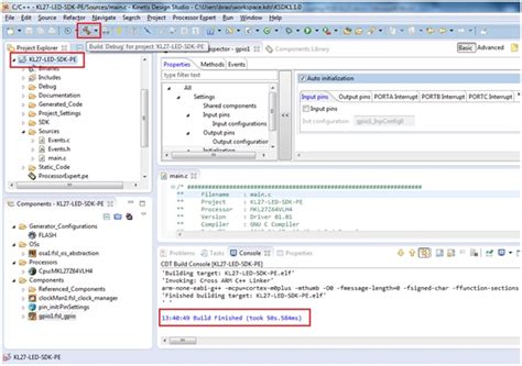 Frdm Kl27z Kds Sdk Tutorial Toggling An Rgb Led With Processor Expert Element14 Community