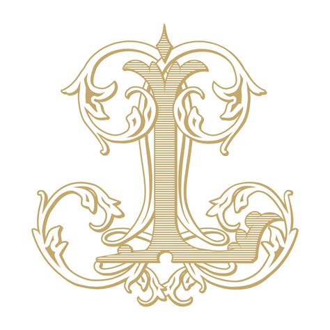 Vintage Vine L Vintage Monogram Vintage Lettering Lettering Design