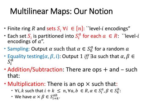 Ppt Candidate Multilinear Maps Powerpoint Presentation Free Download