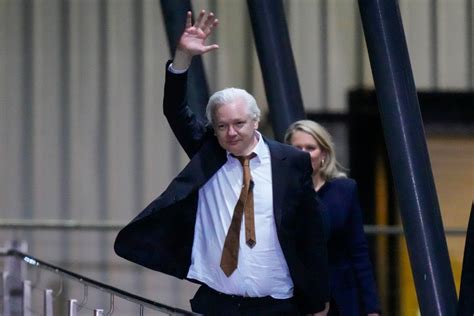 Julian Assange Returns To Australia After Being Freed In Plea Deal