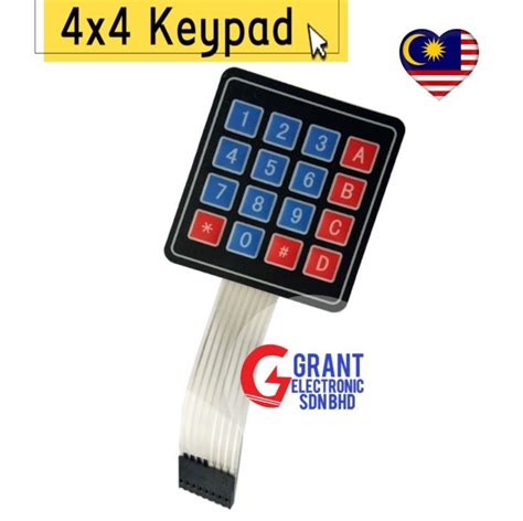X Keypad Membrane Matrix Button Switch For Arduino Keyboard Lazada