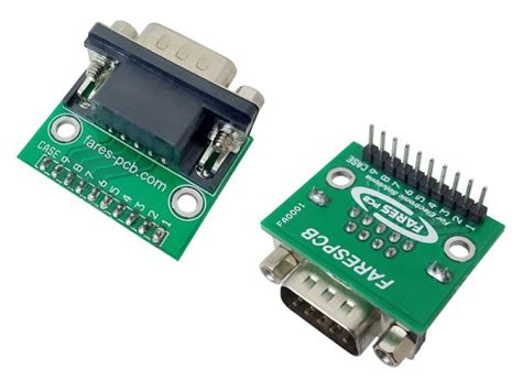 Db9 Vertical Male To Screw Terminal Pin Header Fares Pcb