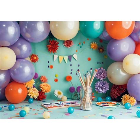 Allenjoy Art Cake Smash Backdrop