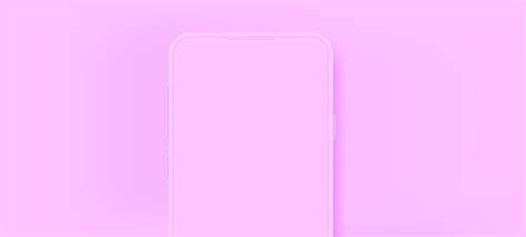 빈 화면이있는 현대 분홍색 휴대 전화 복사 공간이있는 3d 벡터 배너 템플릿 스마트폰에 대한 스톡 벡터 아트 및 기타 이미지