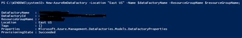 Create A Azure Data Factory Using Powershell Dbsnails Blog
