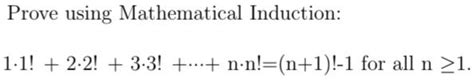 solved prove using mathematical induction