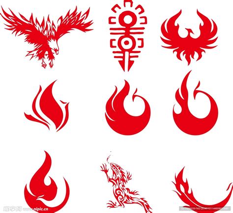 凤凰LOGO设计图 其他图标 标志图标 设计图库 昵图网