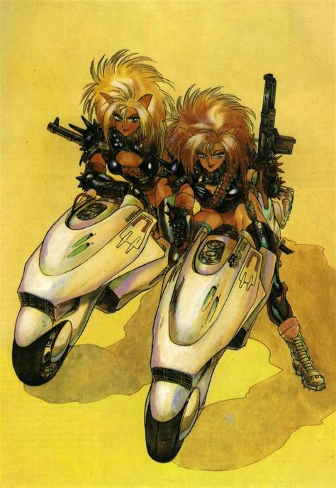 Masamune Shirow Puma Twins From Dominion Tank Police Published In Intron Depot
