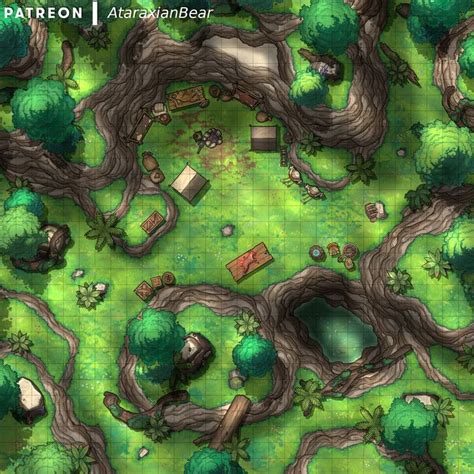Forest Encounter Box 10 Free Maps For Your Adventure Ataraxianbear Fantasy City Map