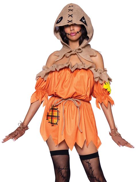 Leg Avenue 4 Piece Spooky Scarecrow Costume Pixie Sparkle