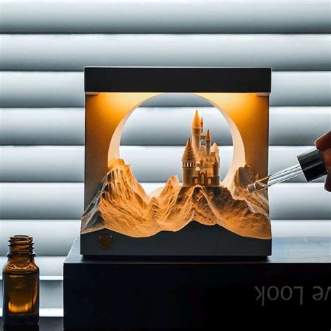 Diffuser Lampsbedroom Lampsdesk Lampsmoon And Mountain Gypsum Lamps