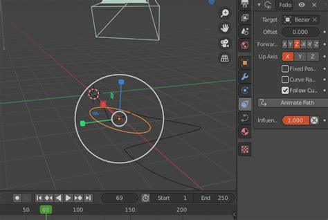Modifiers Constraints My Circle Is Not Following The Selected Path