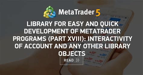Library For Easy And Quick Development Of Metatrader Programs Part Xviii Interactivity Of