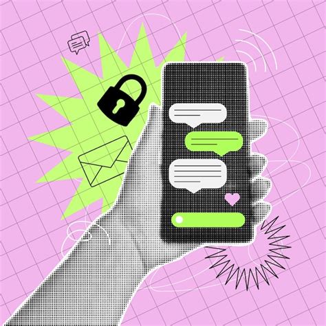 Premium Vector Female Hand Holding Phone With Qr Code In A Vintage Grunge Halftone Collage