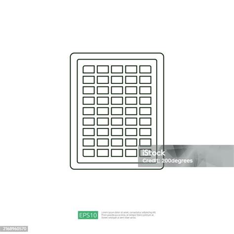 스프레드 시트 개요 아이콘 평면 그림입니다 재무 회계 보고서 개념입니다 계획 및 회계 분석 감사 프로젝트 관리 마케팅 연구 벡터를위한 사무용품 0명에 대한 스톡 벡터 아트